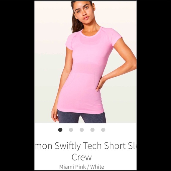 lululemon athletica | Tops | Lululemon Swiftly Tech Top Miami Pink ...